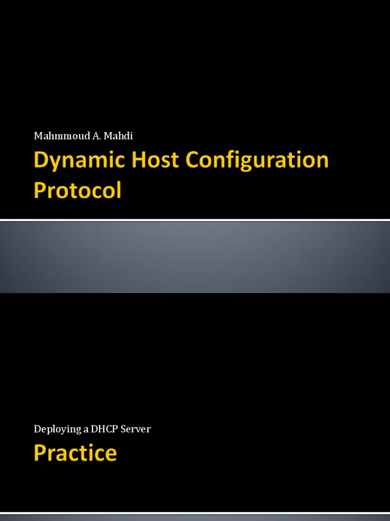 Lesson 6 Dynamic Host Configuration Protocol Dhcp Part2 Ip Address Network Layer Protocols 