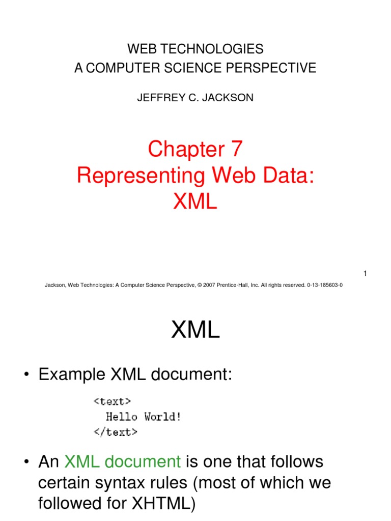 XML Representation of Data | PDF | Xslt | Xml