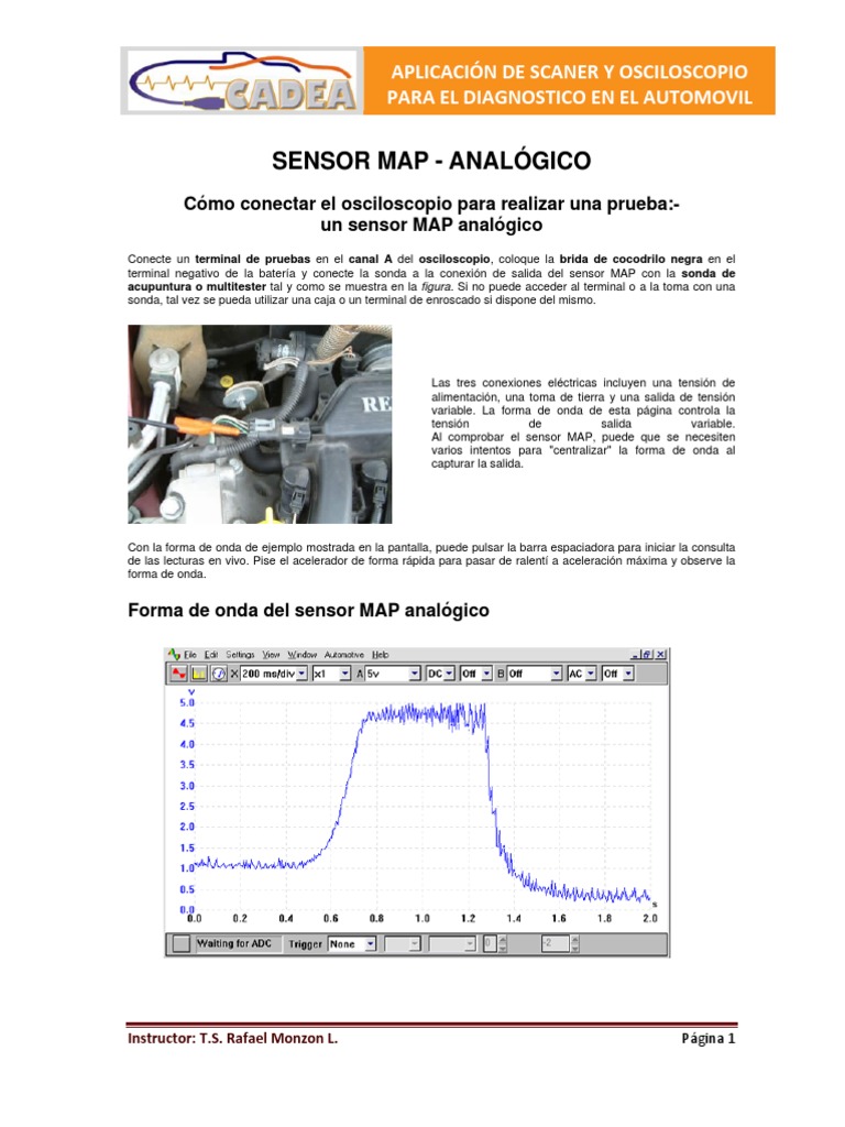 Sensor MAP Analogico | Descargar gratis PDF | voltaje | Sensor
