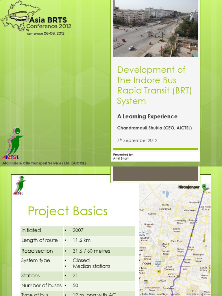 Indore BRTS | PDF | Bus | Transport