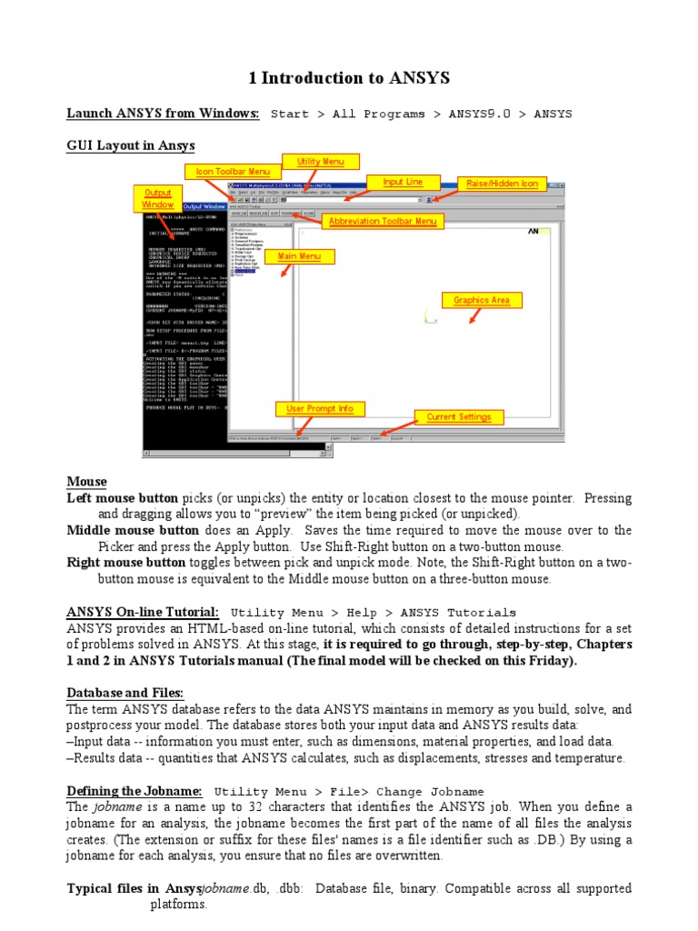 Introduction To Ansys Modeling And Meshing Pdf Finite Element Method Computer File