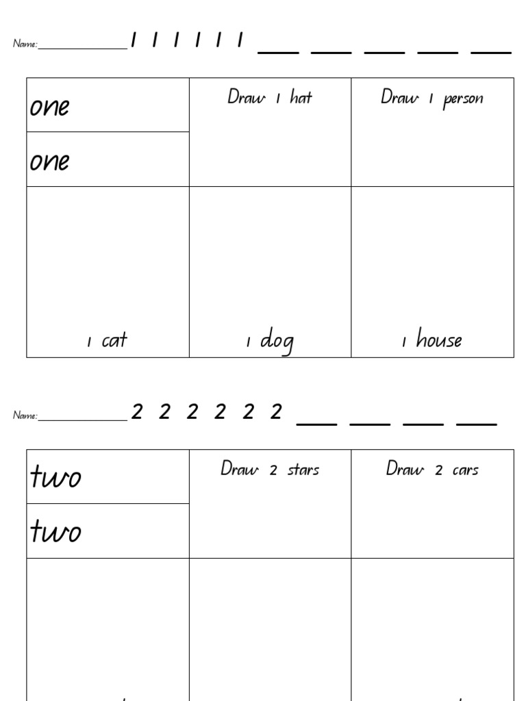 My Number Book: 1-10 Activities | PDF