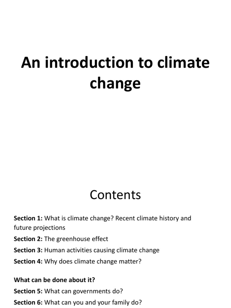 Understanding Climate Change Basics | PDF | Greenhouse Effect ...