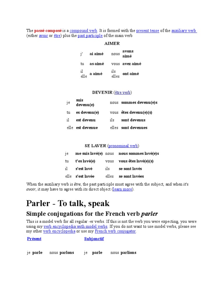 Conjugaison des verbes ER, IR, RE | PDF | Arts du langage et discipline