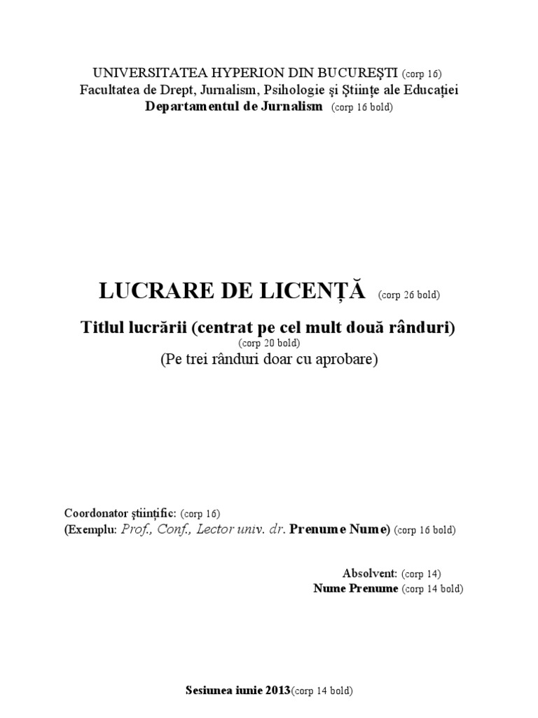 Model Redactare Lucrare Licenta