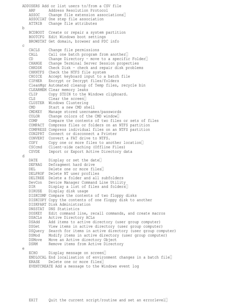 ADDUSERS Add or list users from CSV | PDF | Ip Address | Windows Registry