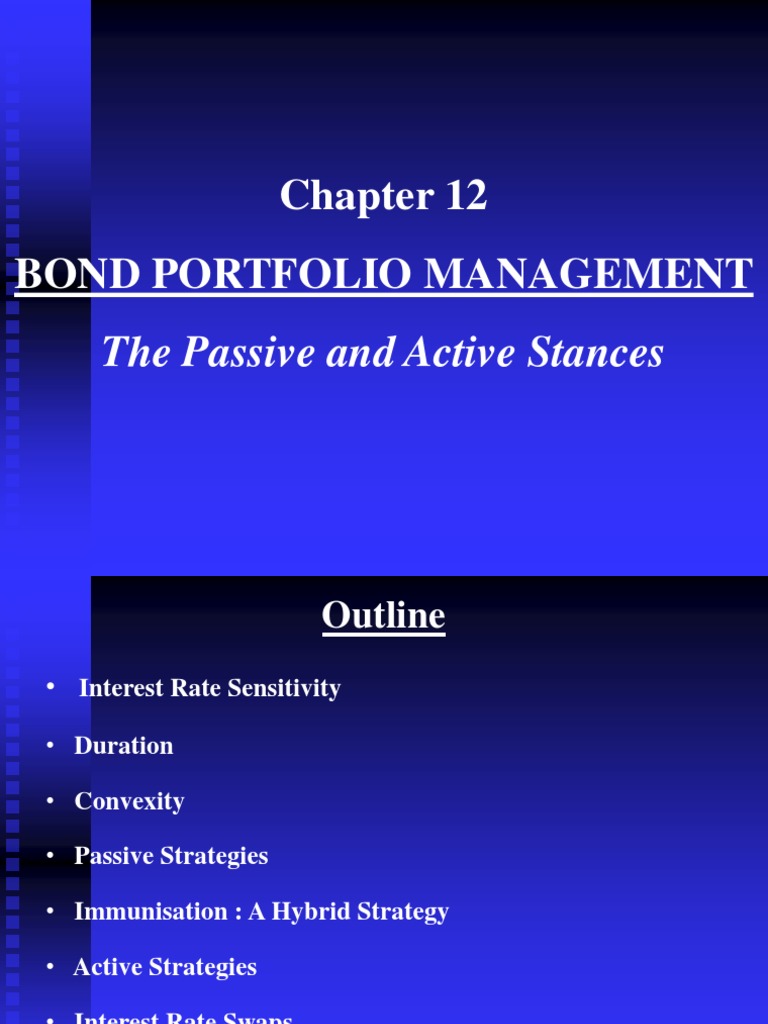 Bond Portfolio Management Strategies | PDF | Bond Duration | Bonds ...