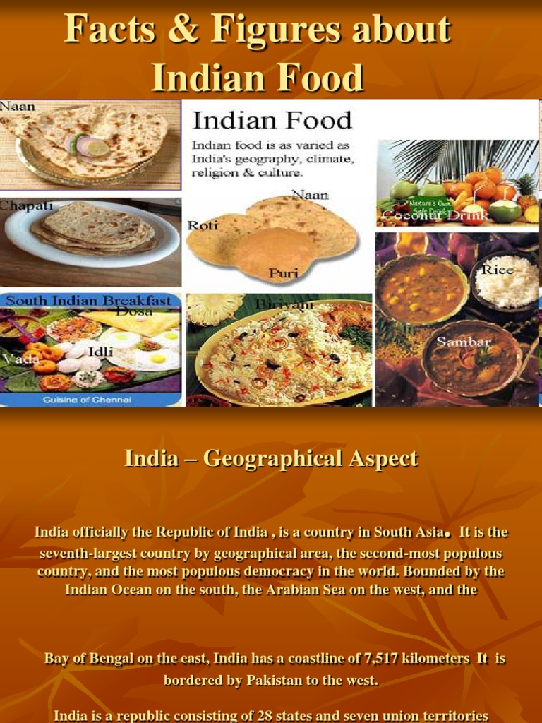 Indian Food Facts & Figures | PDF | Indian Cuisine | Curry