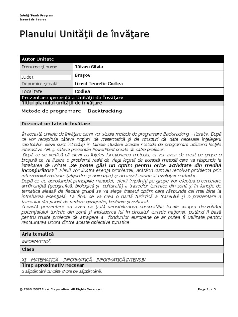 Metoda Backtracking | PDF