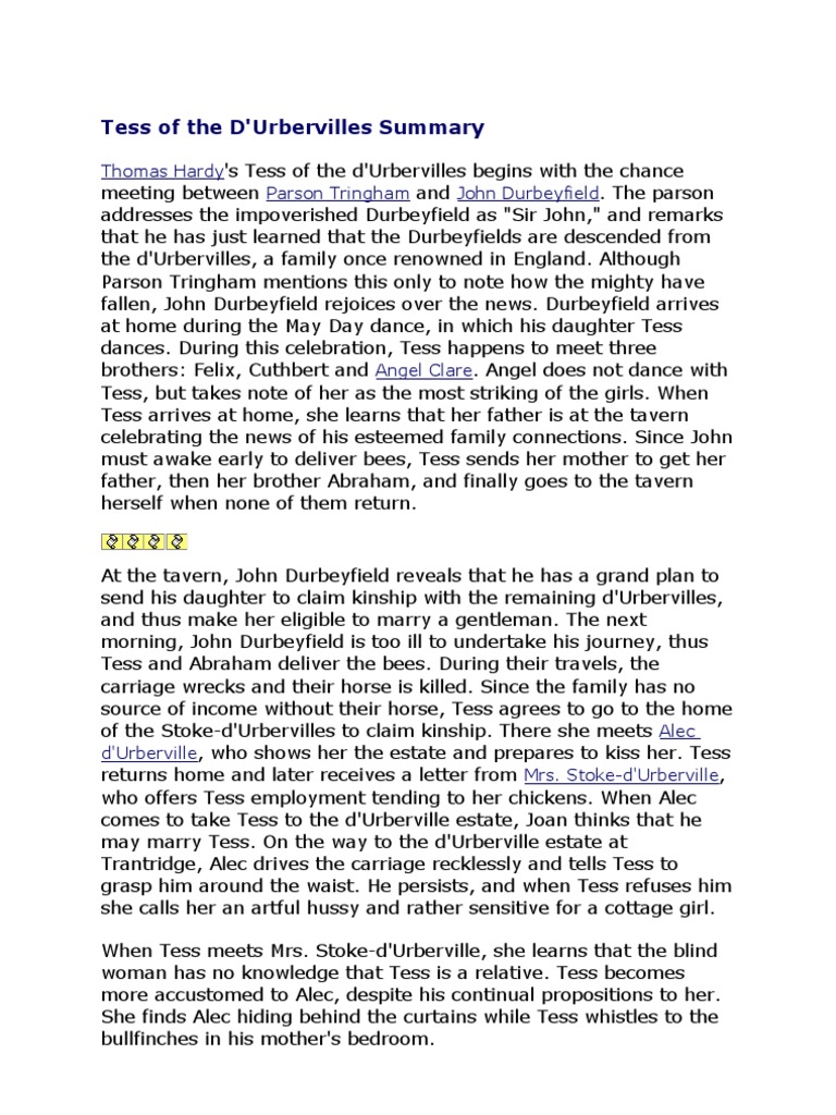 Tess of The D'ubervilles | PDF | Tess Of The D'urbervilles