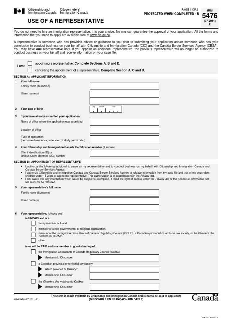 imm5476e | Personally Identifiable Information | Government