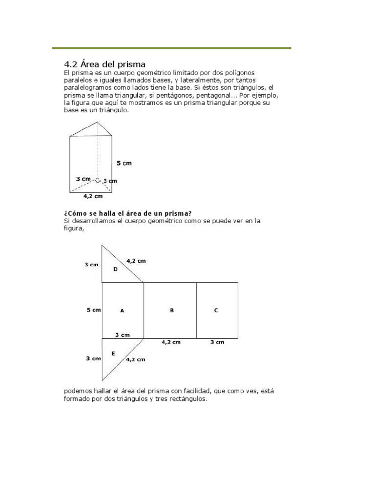 Area Del Prisma Triangular | PDF | Geometría Convexa | Triángulo