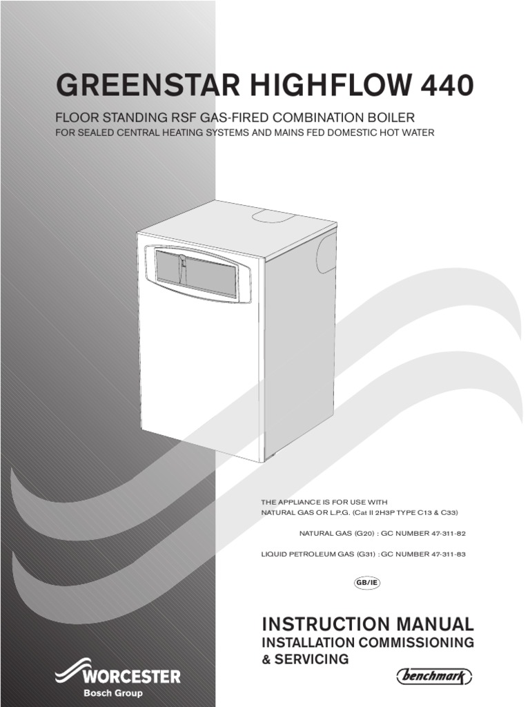 Installation and Servicing Instructions For Greenstar Highflow 440 ...