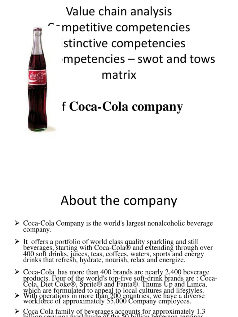 Value Chain Analysis of Coco Cola Company | Coca Cola | The Coca Cola ...