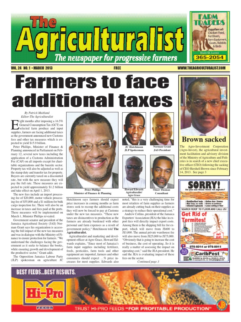 The Agriculturalist Newspaper March 2013 | PDF | Fertilizer | Manure