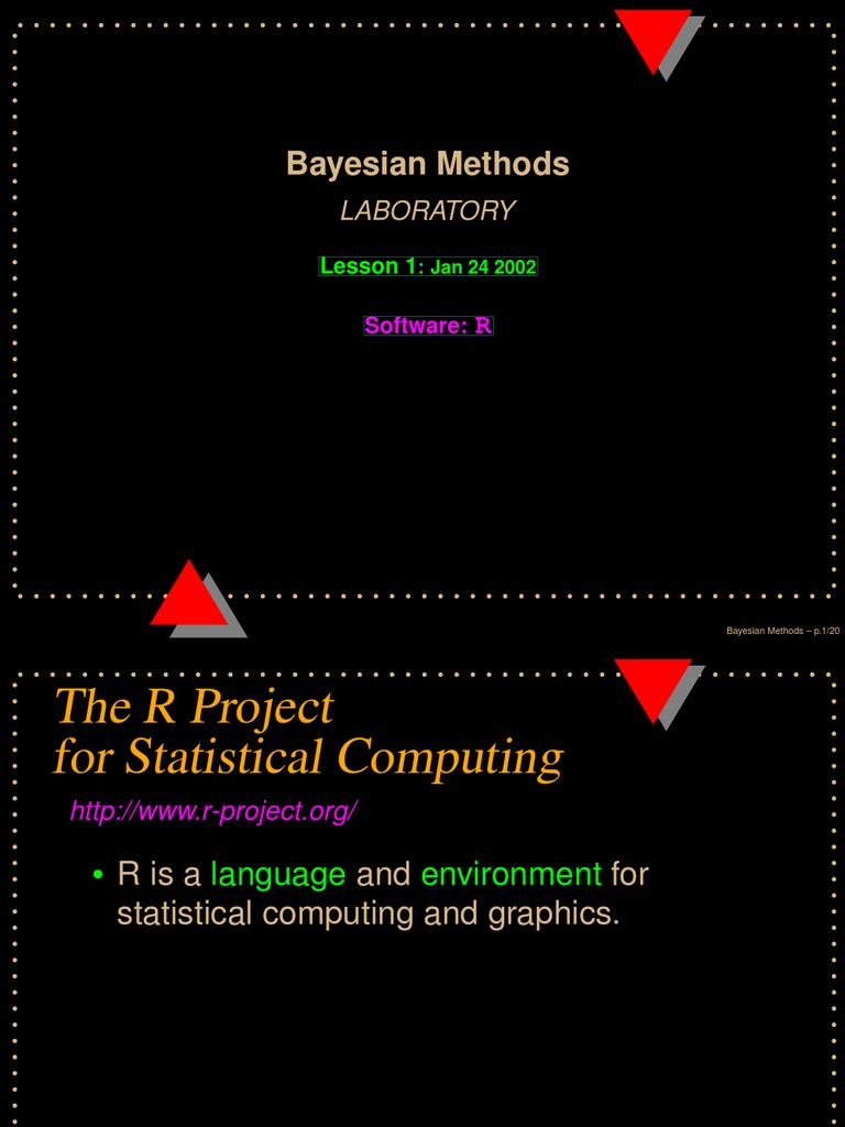 Slides 1 | PDF | Bayesian Inference | Statistical Inference