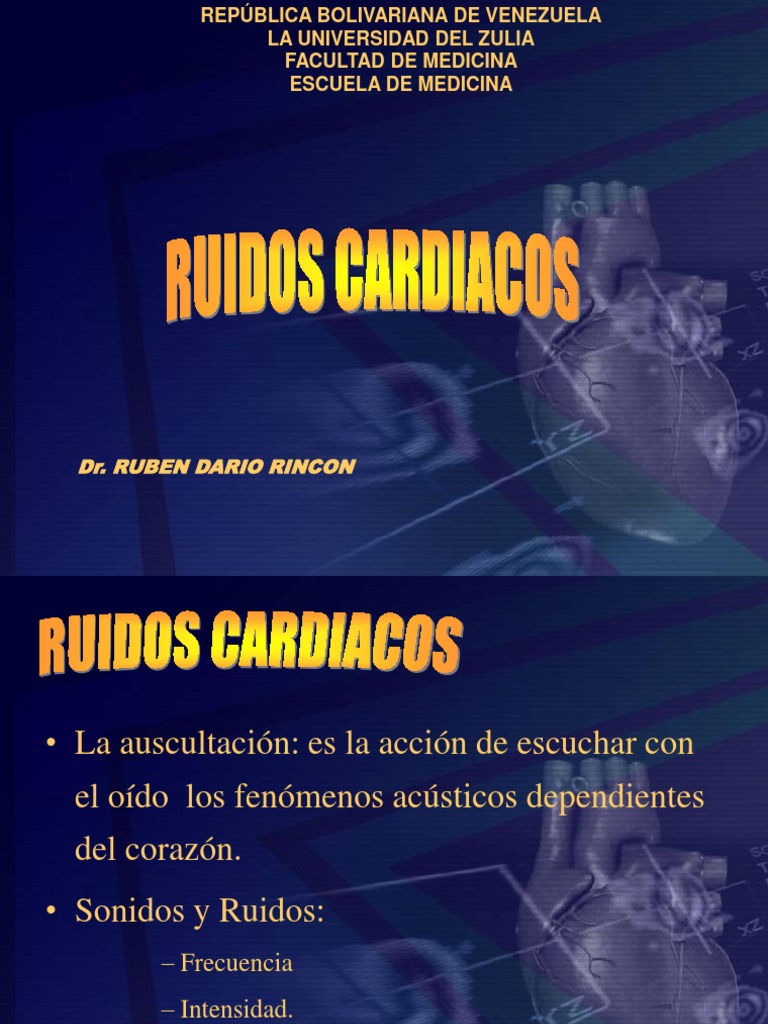 Ruidos Cardíacos: Auscultación y Tipos | PDF | Sistema cardiovascular ...