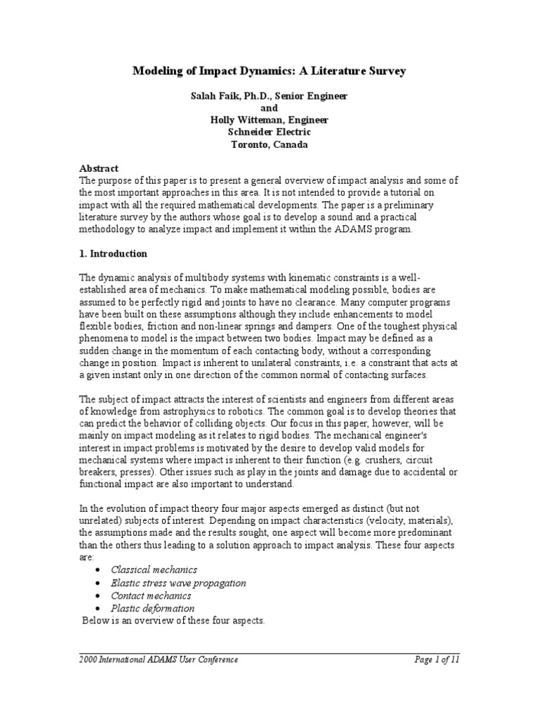 24 Schneider Impact Dynamics | PDF | Plasticity (Physics) | Deformation ...