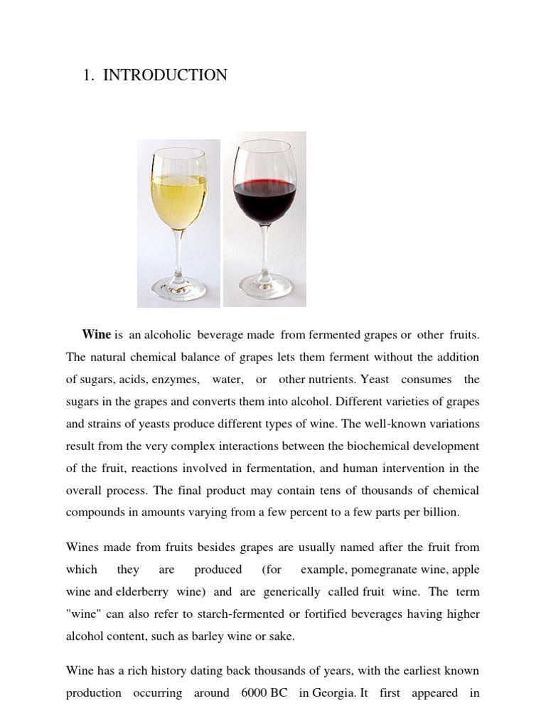 History and Process of Wine Production | PDF | Wine | Fermentation In ...