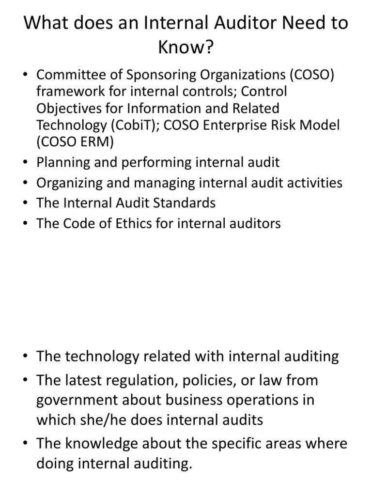 Essential Knowledge for Internal Auditors | PDF | Business | Computers