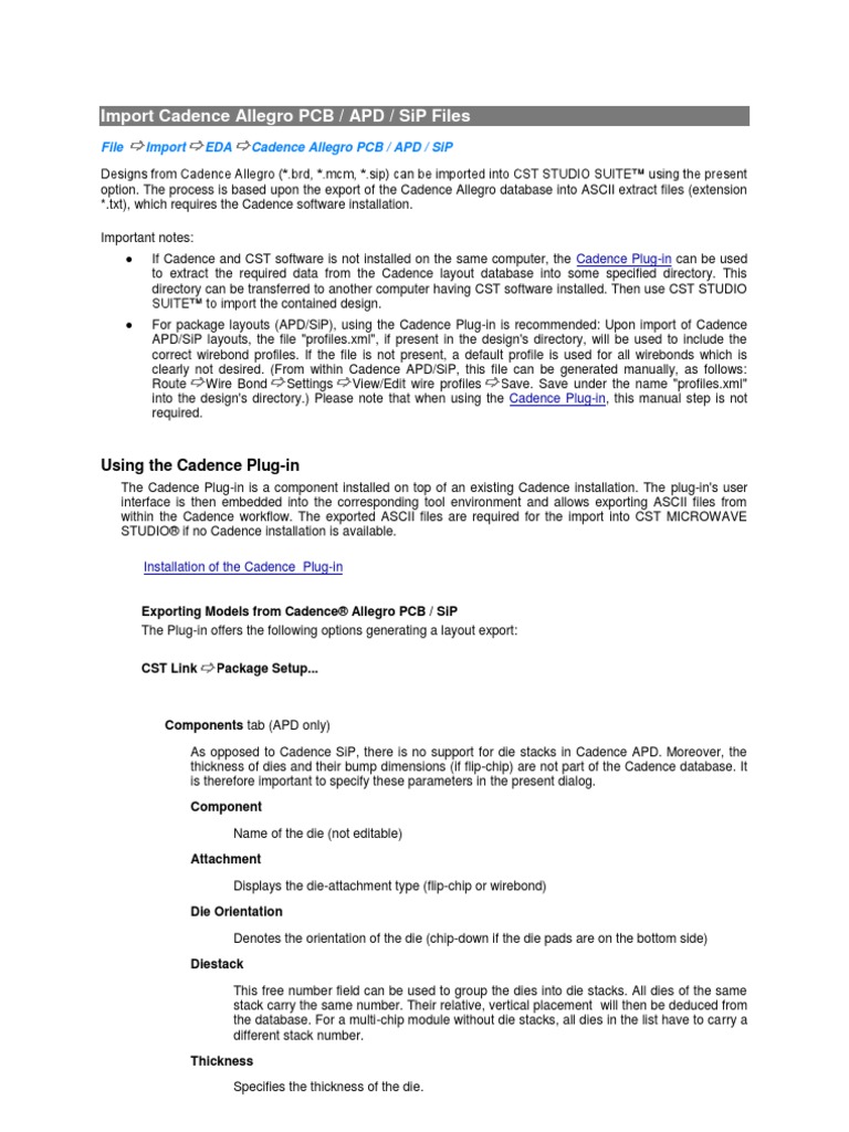 CST Link Usage PDF | PDF | Software | Computer Engineering