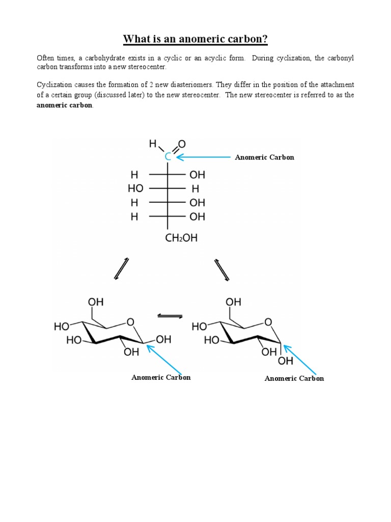 Anomeric Carbon | Carbohydrates | Organic Chemistry