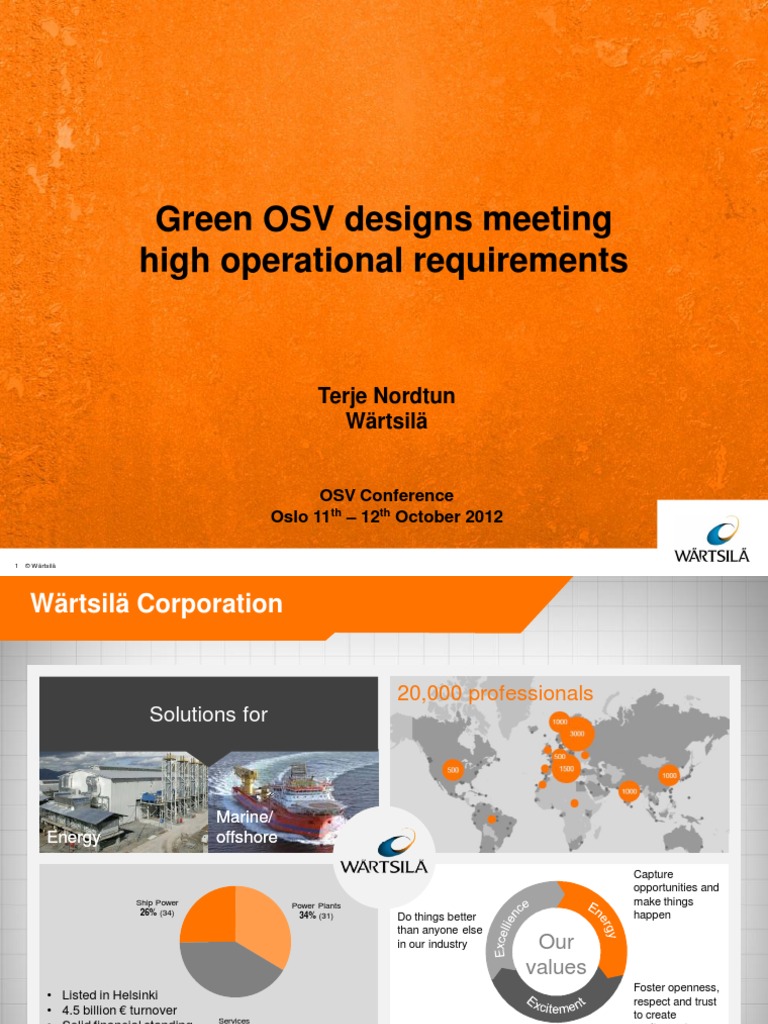 Wartsila SP PPT 2012 OSV Europe. | PDF | Marine Propulsion | Liquefied ...