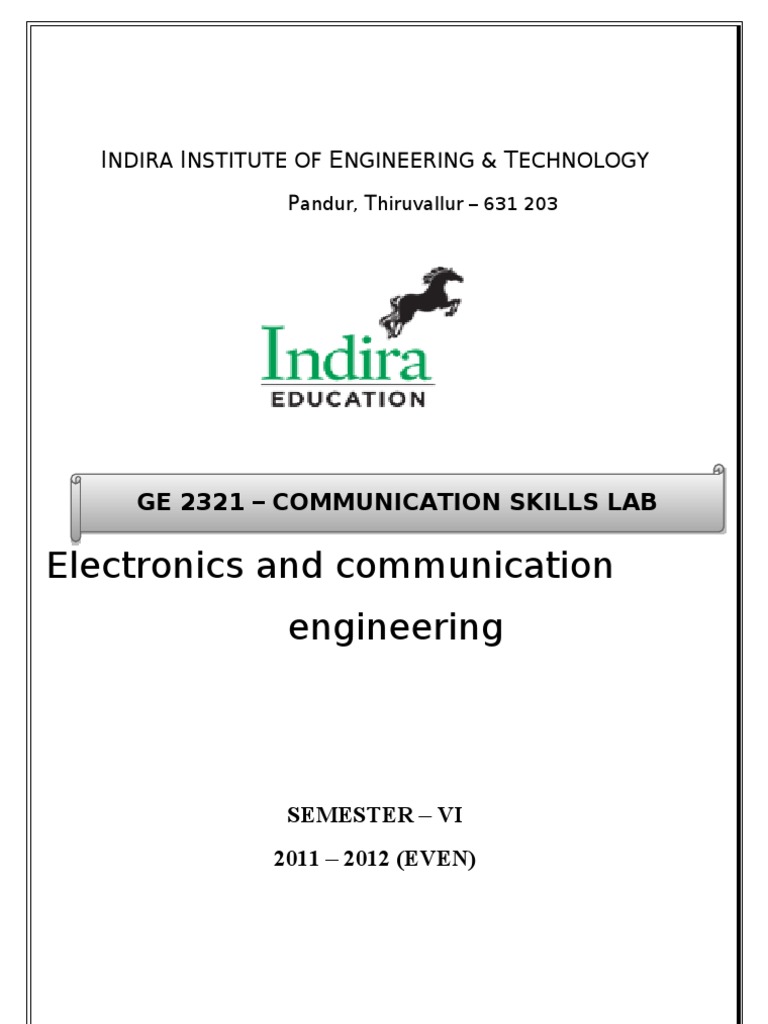 Communication English Lab Manual | PDF | Harry Houdini | Virtual Reality