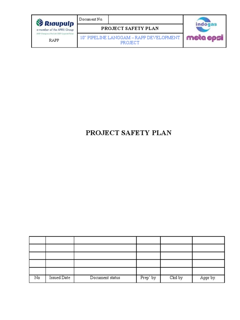 05 Project Safety Plan | Personal Protective Equipment | Dangerous Goods