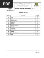 Vacuum Box Testing Guide | PDF | Vacuum | Pressure Measurement