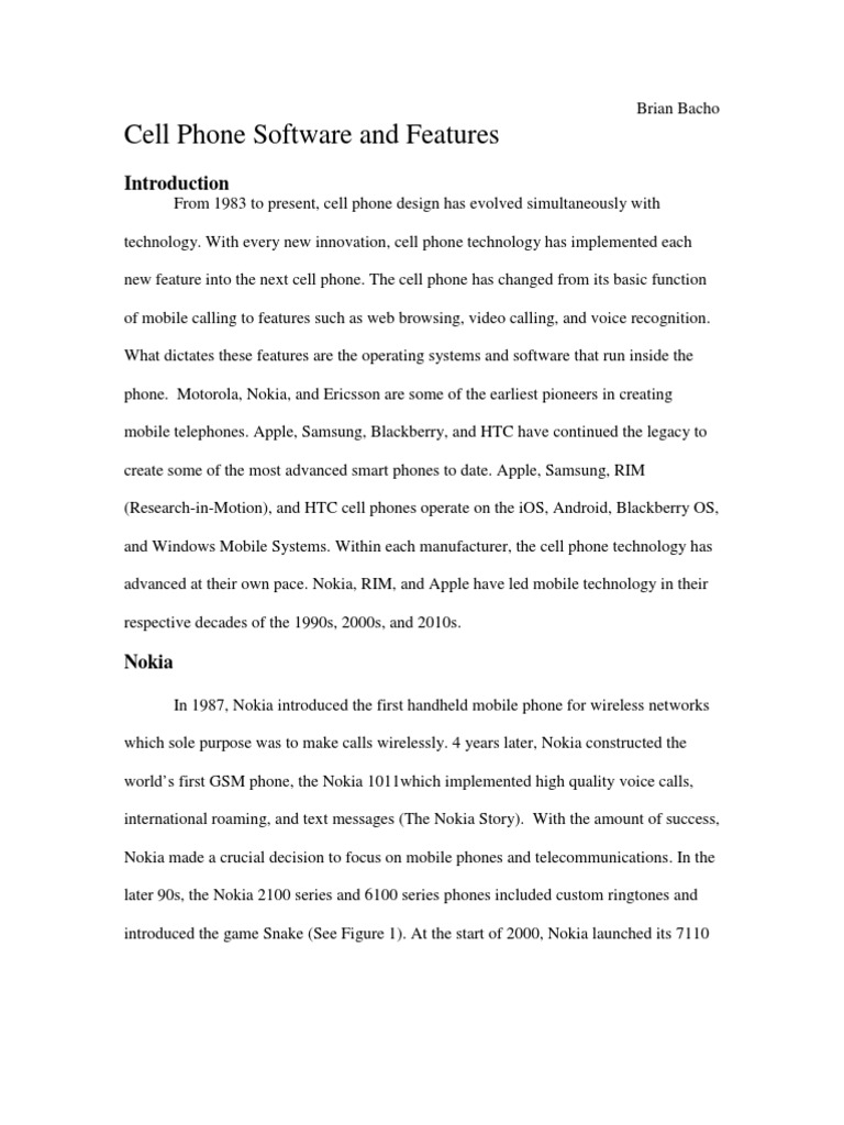 Cell Phone Software and Features | PDF | Mobile Phones | Android ...