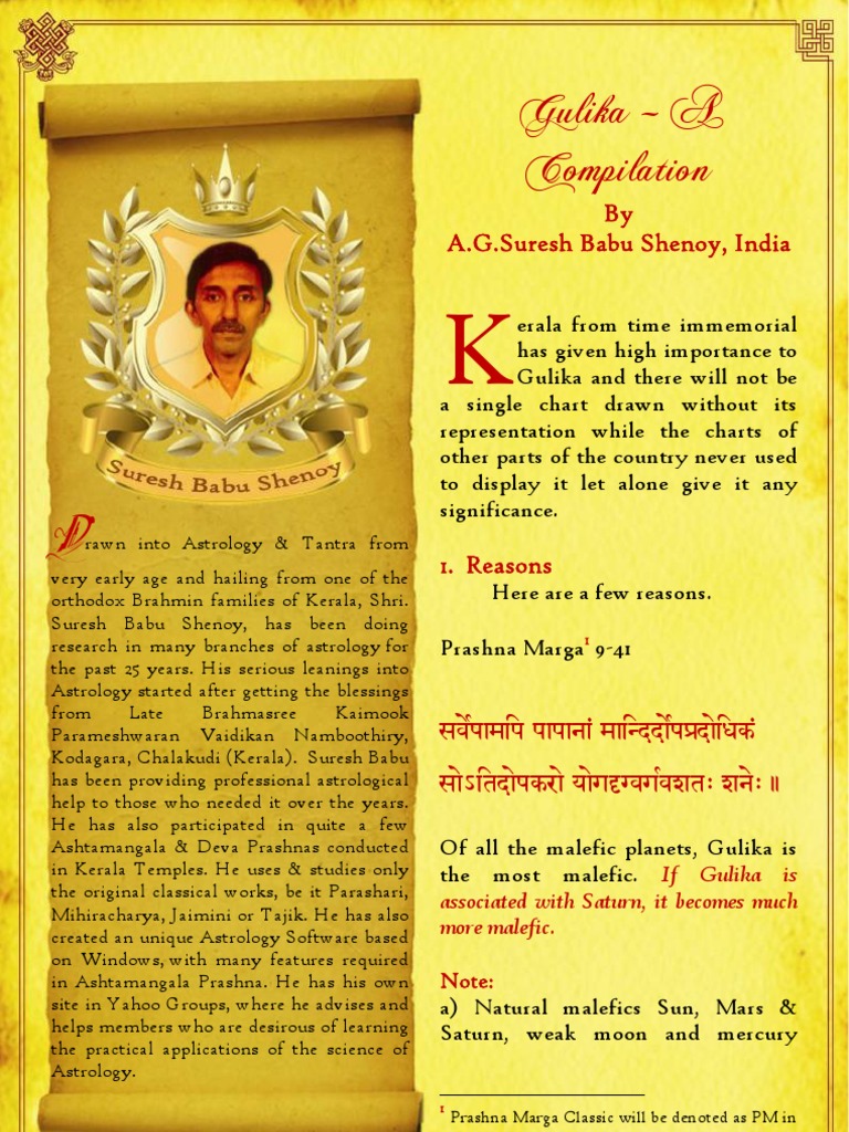 97 Gulika ACompilation | Download Free PDF | Divination | Technical ...