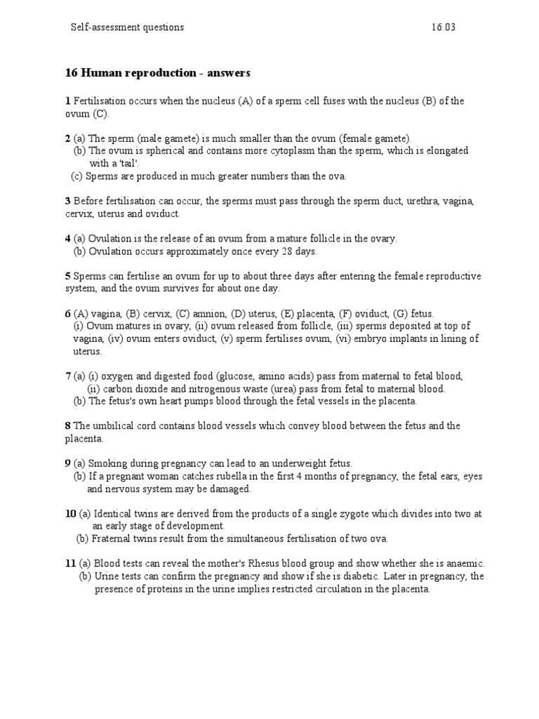 Human Reproduction Explained: Key Concepts | PDF | Human Reproduction ...