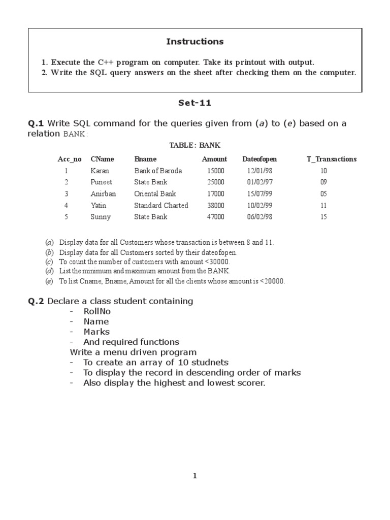 Board List Set 11-18 | PDF | Sql | Queue (Abstract Data Type)