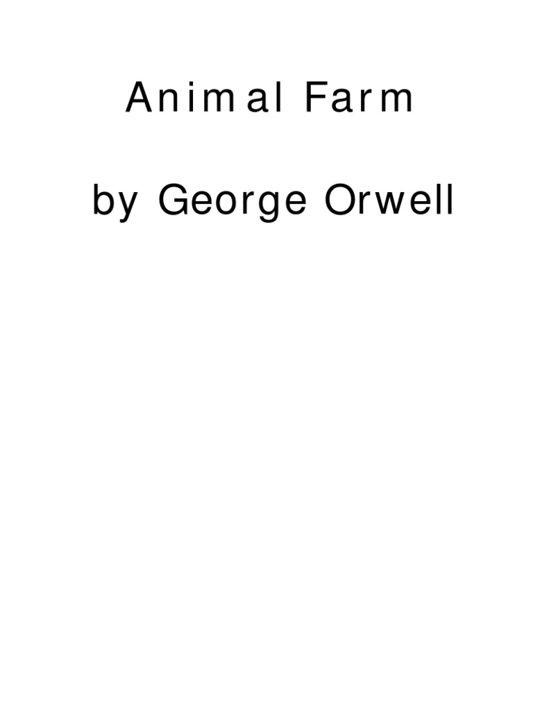 Animal Farm 48screen | PDF