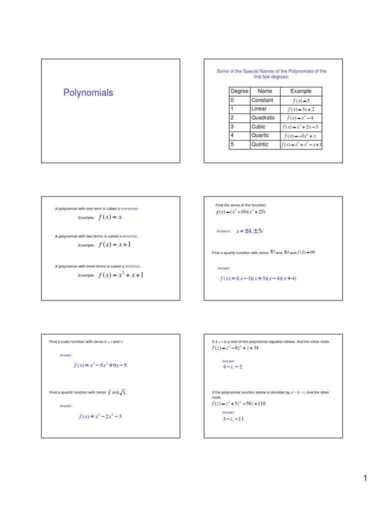 Factoring Quintic Polynomials Explained | PDF | Polynomial | Zero Of A Function