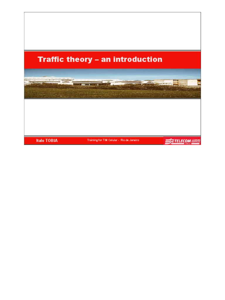 Traffic Theory - An Introduction: Italo TOBIA | PDF | Stochastic ...
