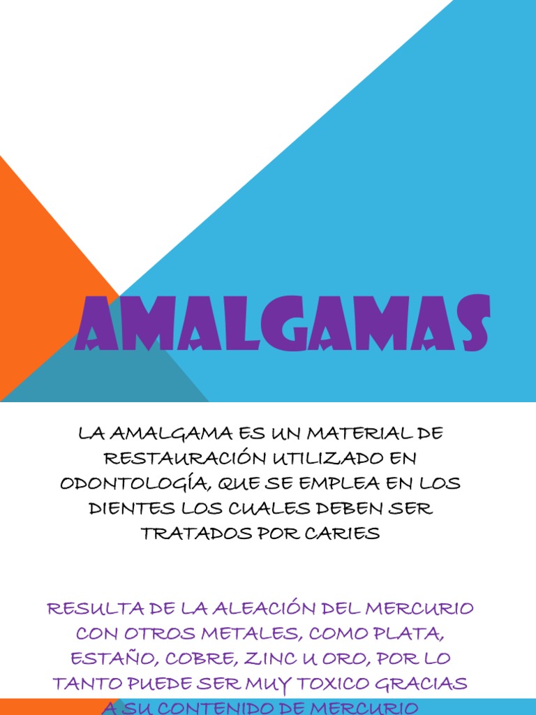 Amalgama Dental: Composición y Uso | PDF | Átomos | Química