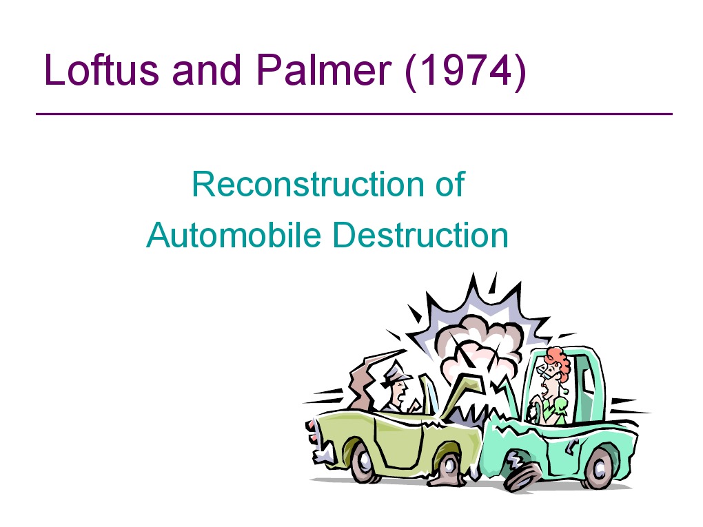 Loftus Palmer 1974 | PDF | Memory | Experiment