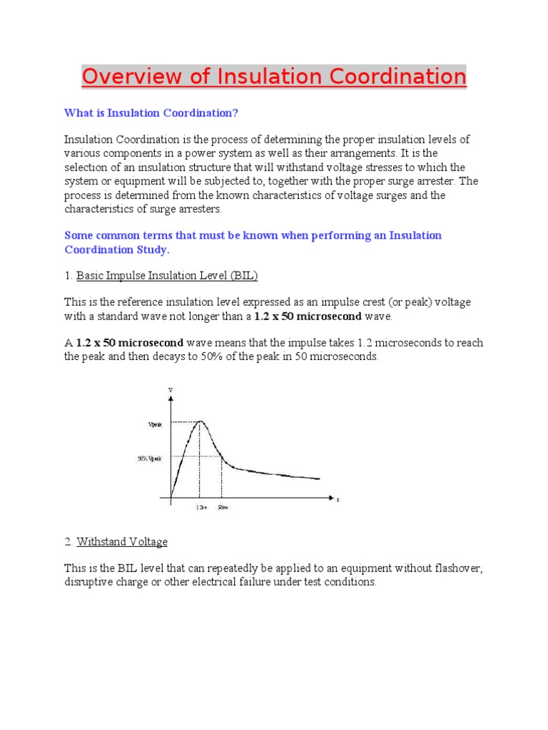 Insulation Coordination in Power Systems | PDF | Insulator (Electricity ...
