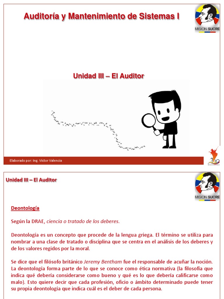 Unidad3 El Auditor | PDF | Contralor | Science