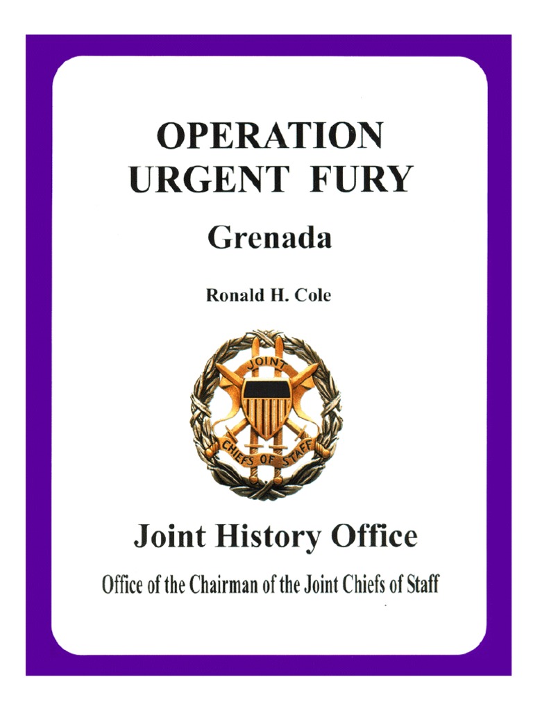 Operation Urgent Fury Grenada | PDF | Joint Chiefs Of Staff | Grenada