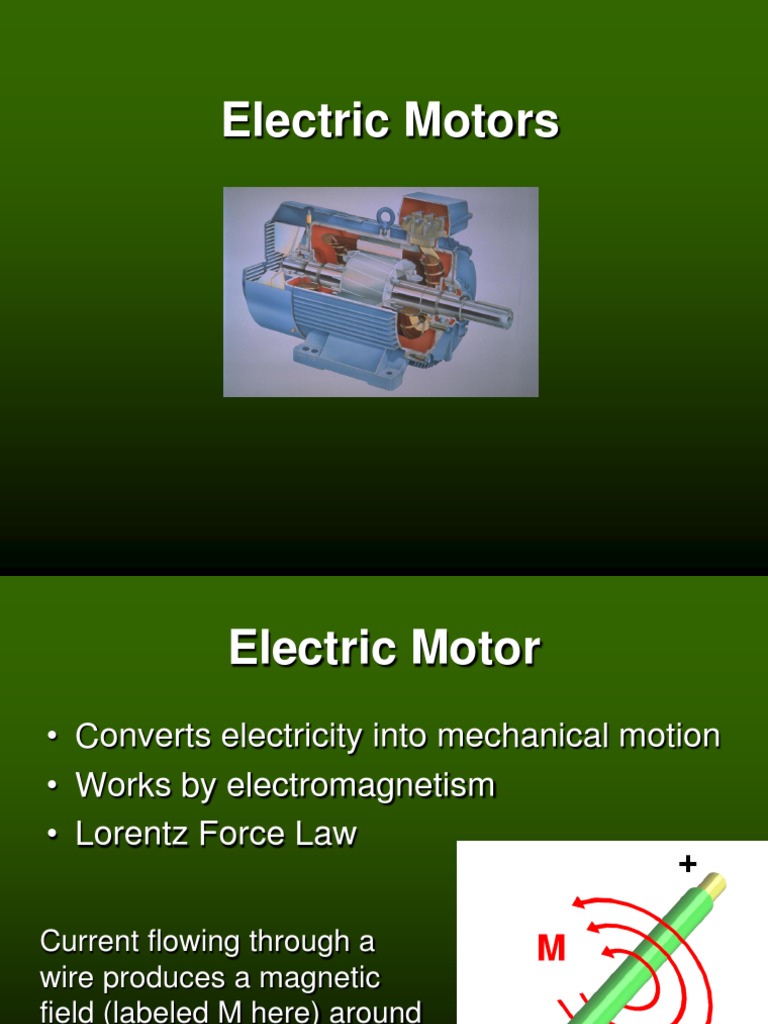Electric Motor Presentation | PDF | Electric Motor | Engines