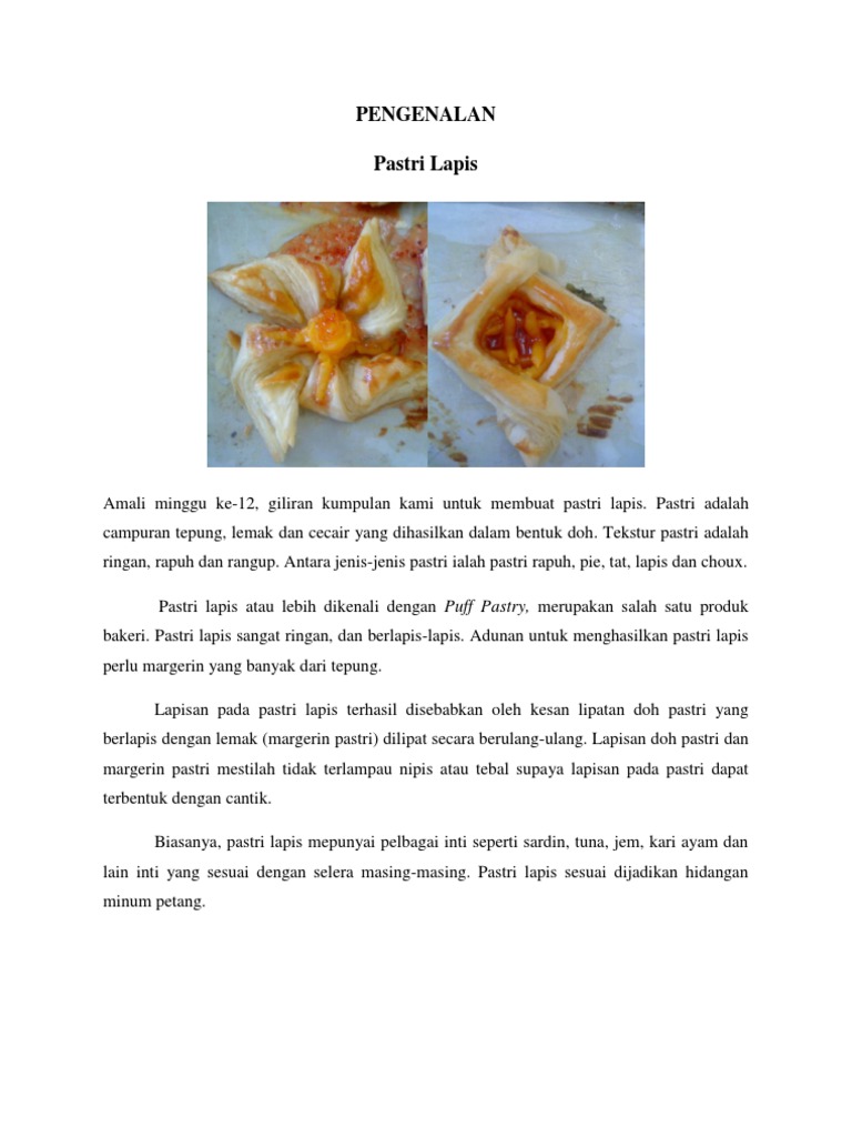 PENGENALAN Pastry Lapis | PDF