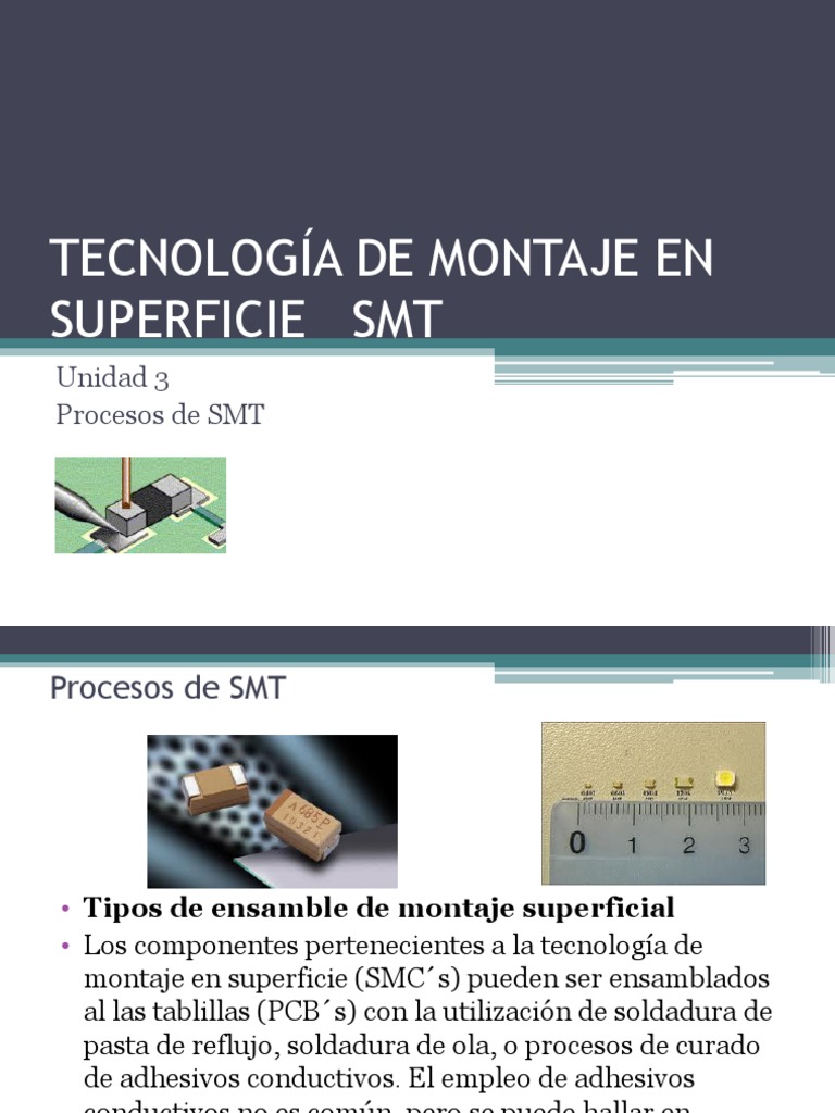 Uni 3 Procesos de SMT | PDF | Soldadura | Construcción