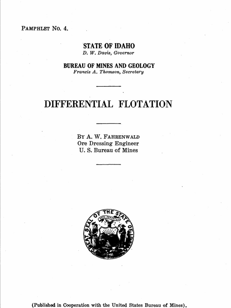 Diffe, Rential Flotation: State | PDF | Adsorption | Phase (Matter)