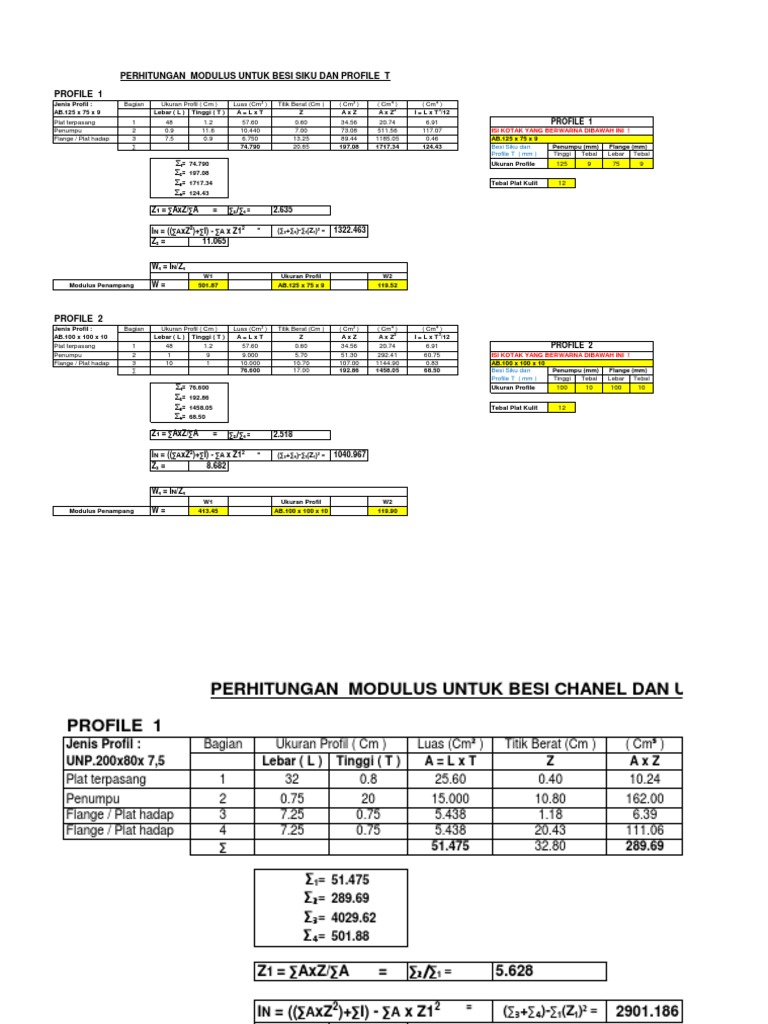 Perhitungan Modulus | PDF