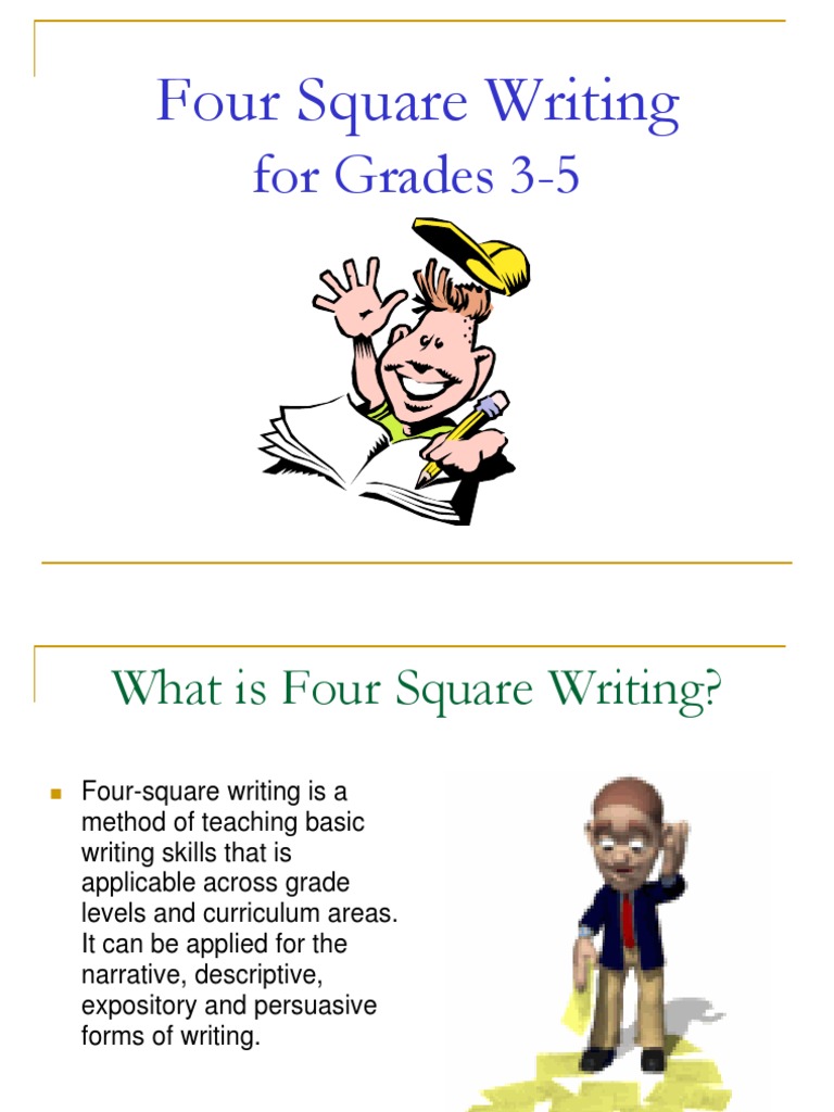 Four Square Writing For Grades 3-5 | PDF | Human Communication ...