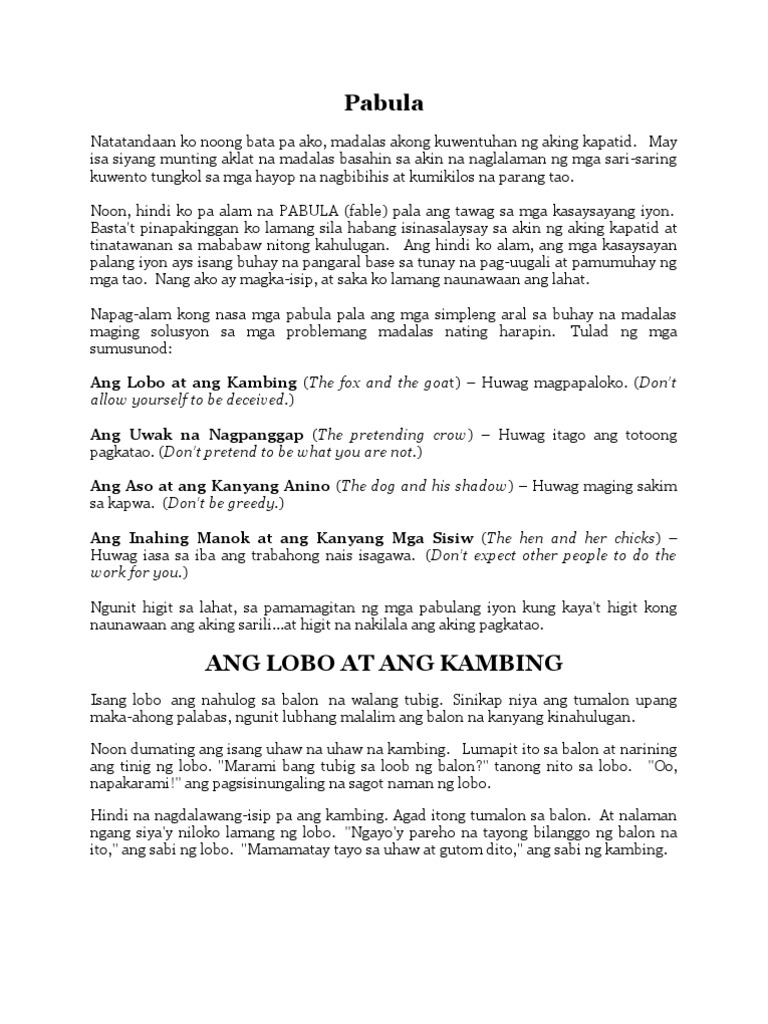 Pabula | PDF