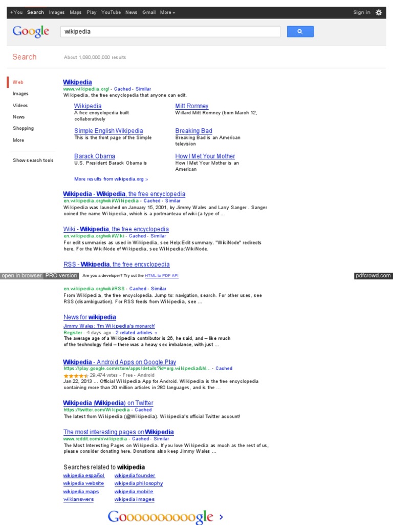 Wikipedia Search | PDF